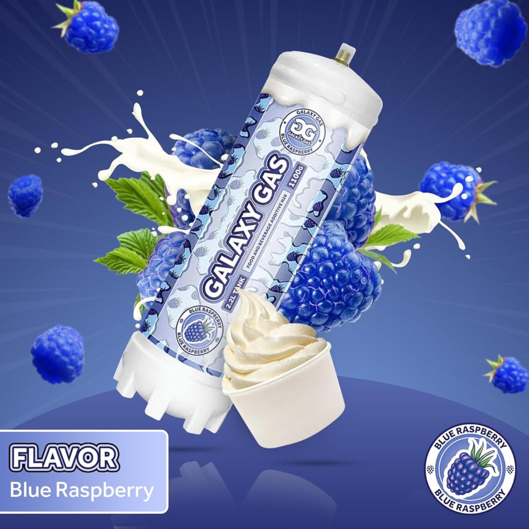 Galaxy Gas Flavored Whip Cream Chargers | Whipped Cream Tank | Nitrous ...