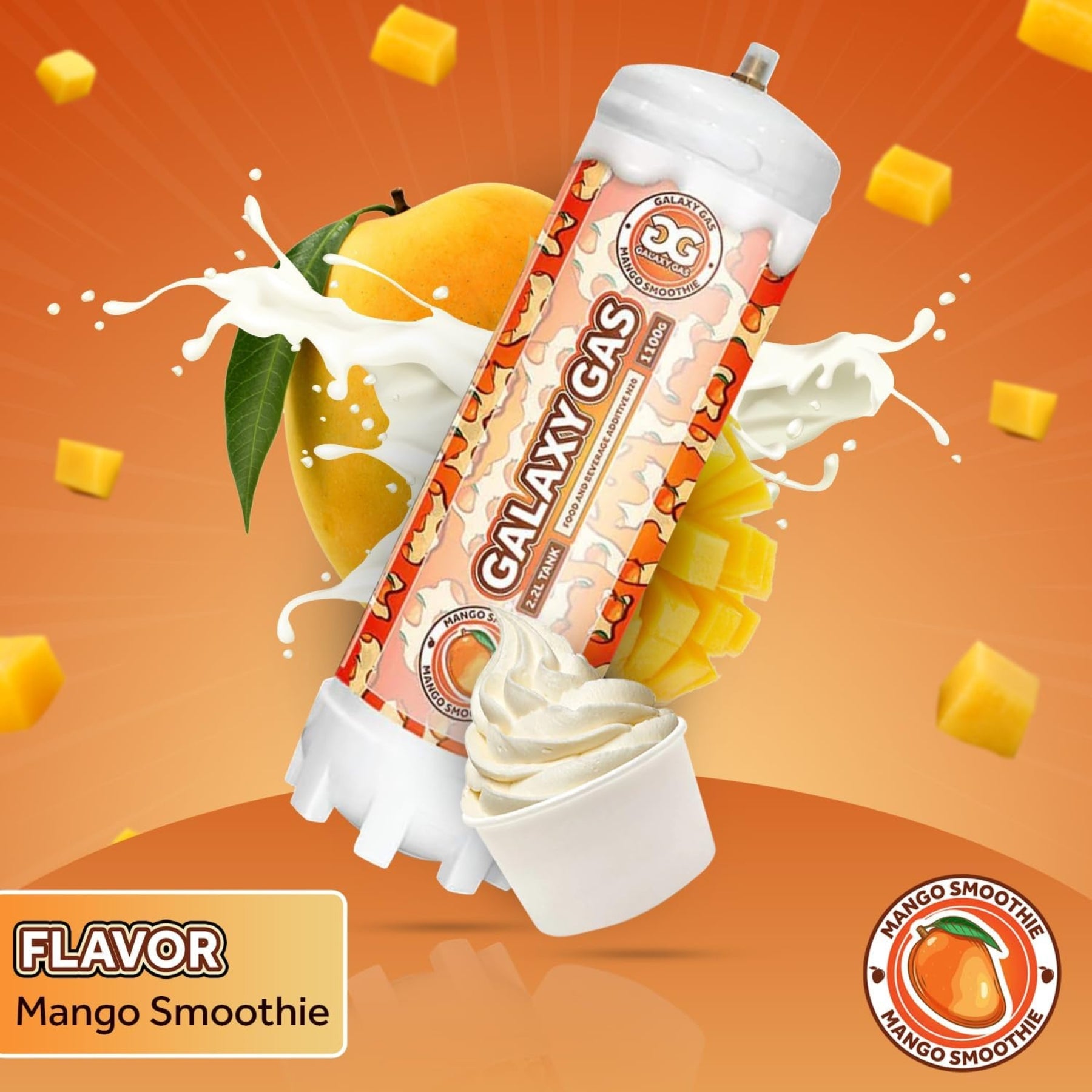 Galaxy Gas Flavored Whip Cream Chargers | Whipped Cream Tank | Nitrous ...