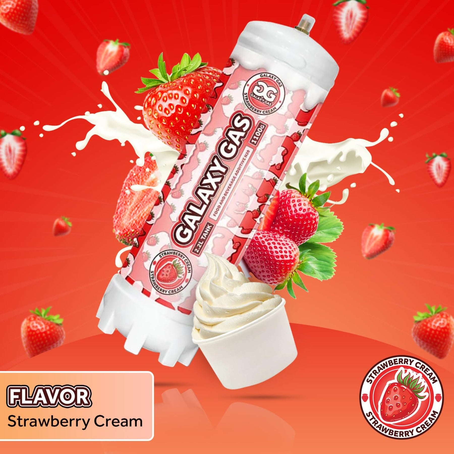 Galaxy Gas Flavored Whip Cream Chargers | Whipped Cream Tank | Nitrous ...