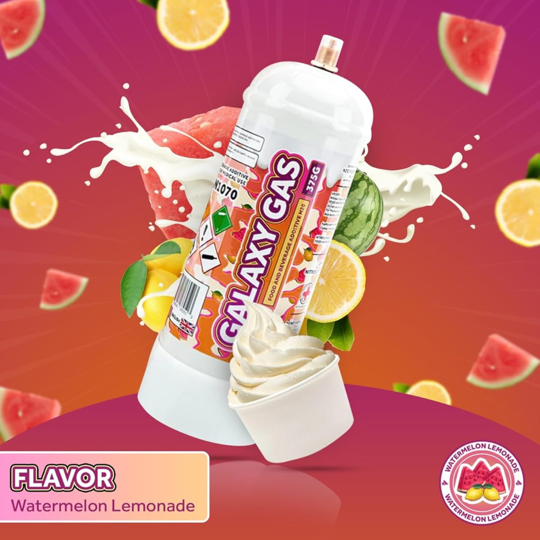 Galaxy Gas Flavored Whip Cream Chargers | Whipped Cream Tank | Nitrous ...