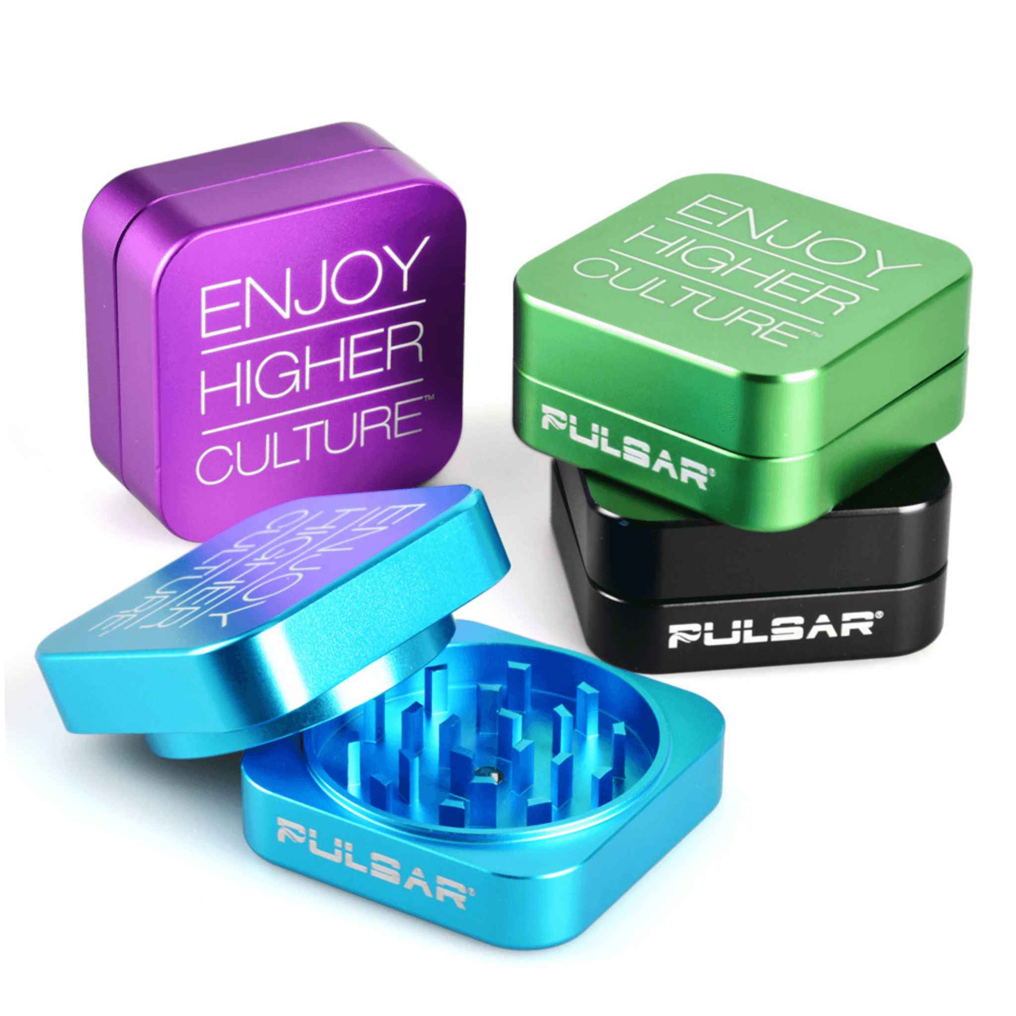 Pulsar 2pc Grinder l Herb Grinder l Coarse Herb Aluminium Grinder – Up ...