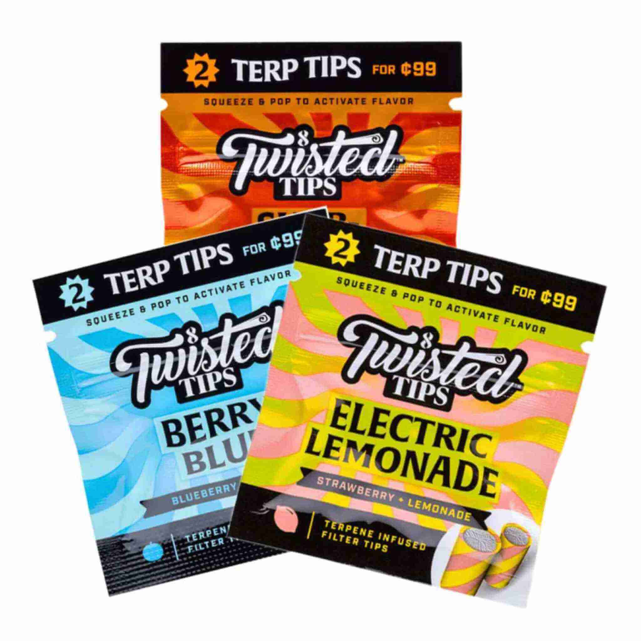 Twisted Tips Terpene Tips: Pre Rolled Flavoured Filter Tips – Up N Smoke