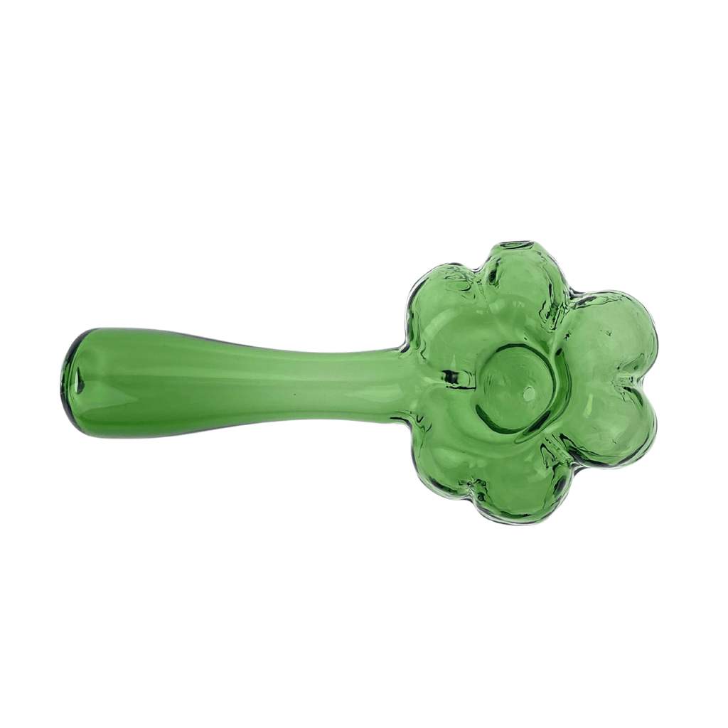 JF Flower Bowl Green Pipe – Up N Smoke