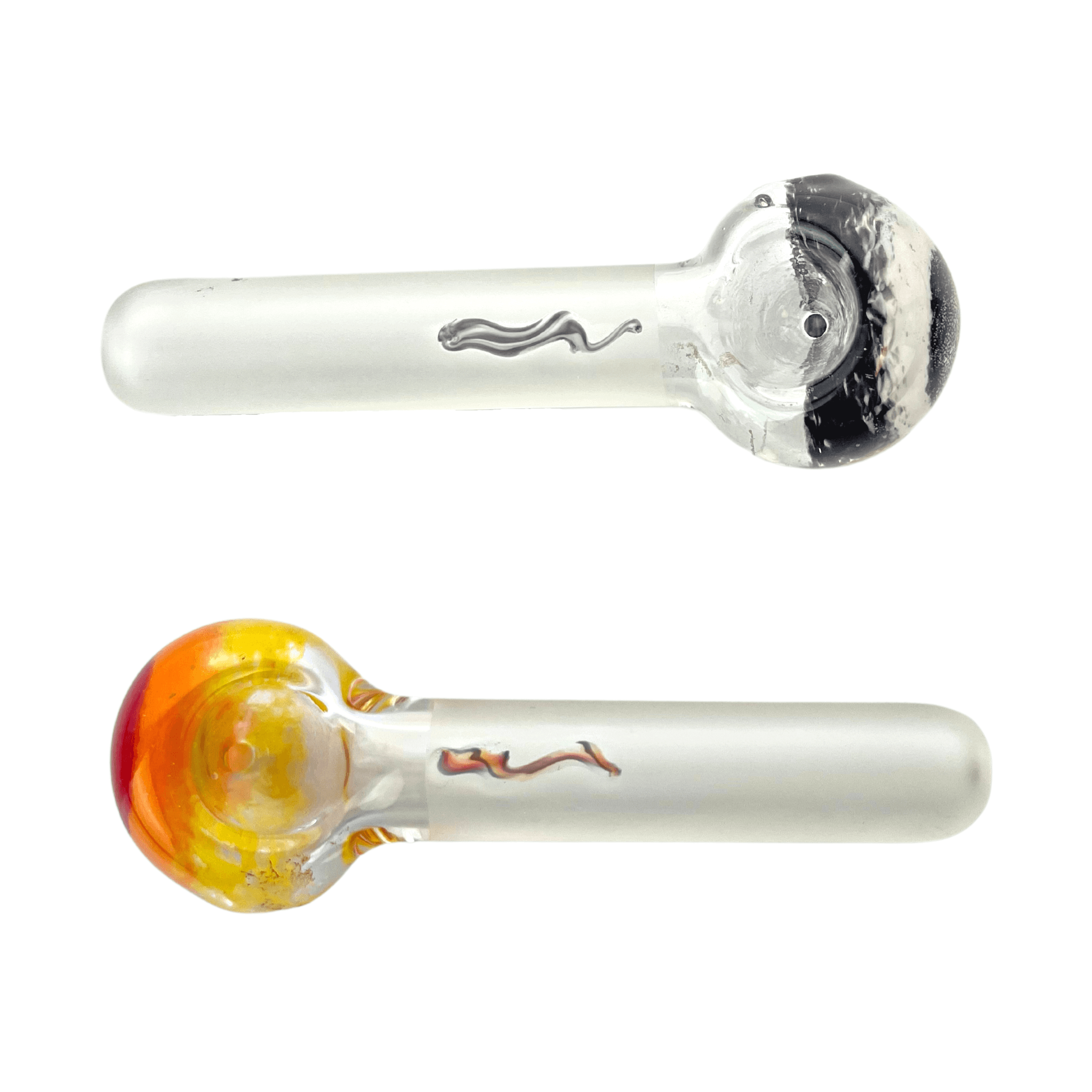 JF Frosted & Frit Pipe l Frosted spoon pipe l Colored durable hand pipe ...
